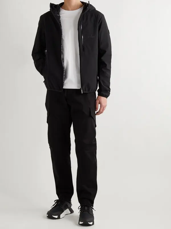 Moncler Lunarove Leather-trimmed Sneakers - Black
