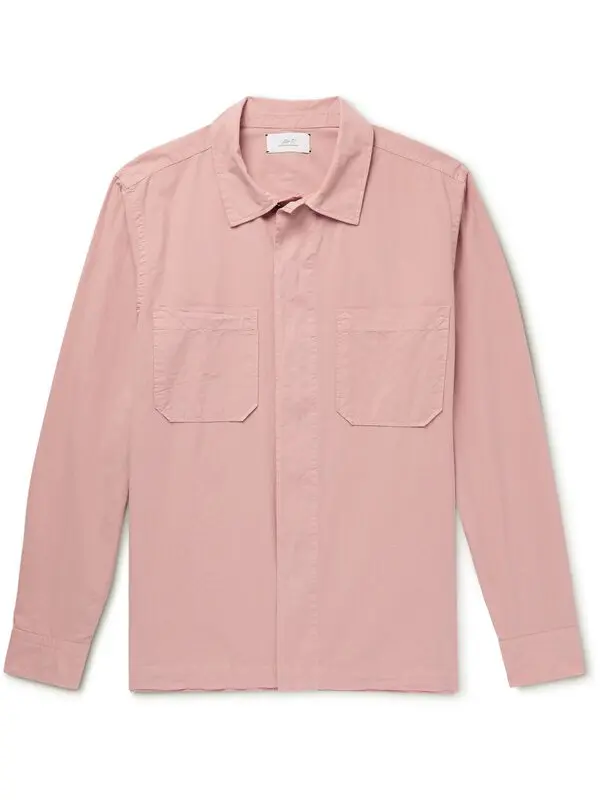 Mr P. Cotton-ripstop Shirt - Pink