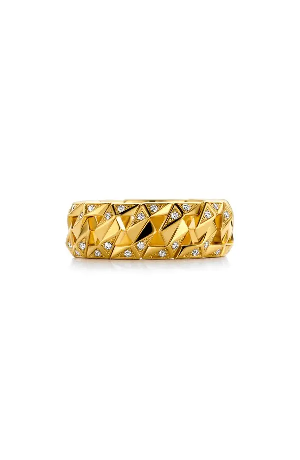 DRIES CRIEL Bond Signature Diamond Ring - Yellow Gold