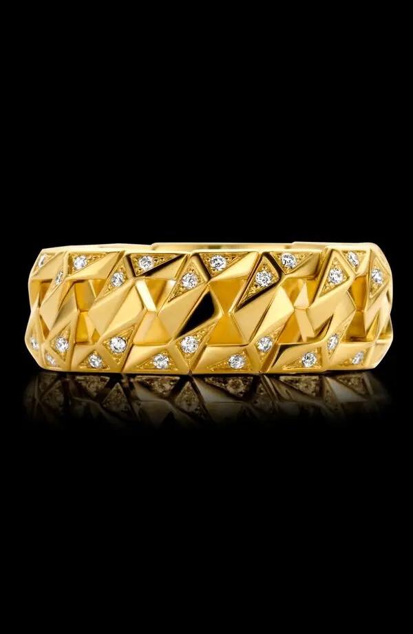 DRIES CRIEL Bond Signature Diamond Ring - Yellow Gold