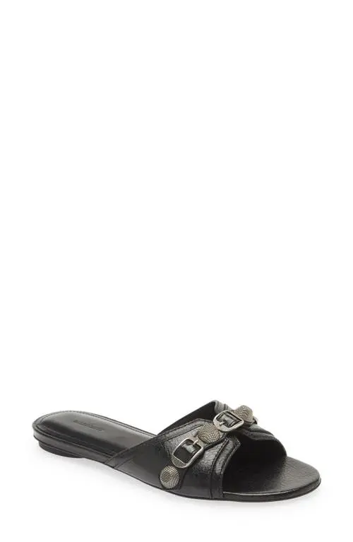 Balenciaga Le Cagole Slide Sandal - Black