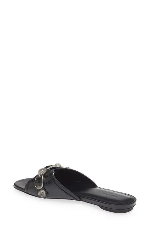 Balenciaga Le Cagole Slide Sandal - Black