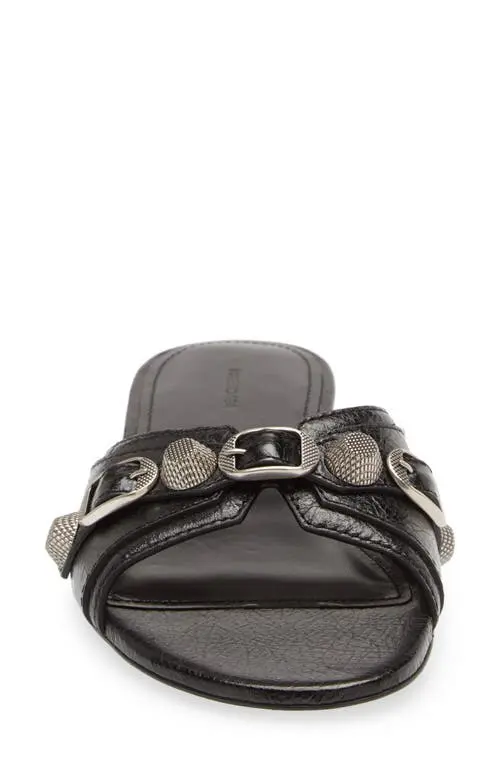 Balenciaga Le Cagole Slide Sandal - Black