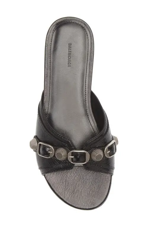 Balenciaga Le Cagole Slide Sandal - Black