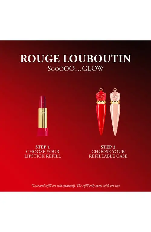 CHRISTIAN LOUBOUTIN So Glow Refillable Lipstick Case - Red