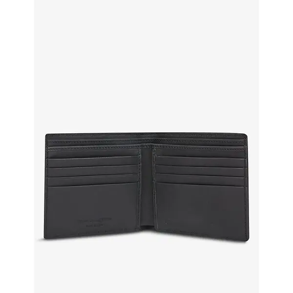Alexander McQueen Graffiti Brand-print Leather Billfold Wallet