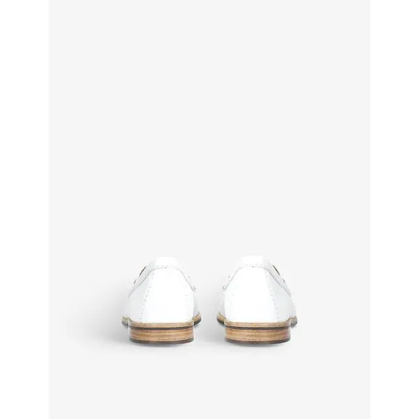 Carvela Horsebit-embellished Leather Loafers - White