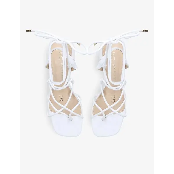 Kurt Geiger Roma Strappy Vegan-leather Heeled Sandals