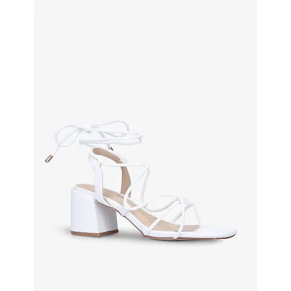 Kurt Geiger Roma Strappy Vegan-leather Heeled Sandals