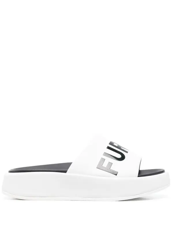 Furla Logo-print Leather Slides