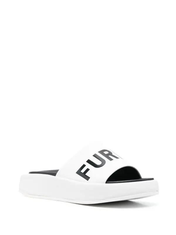 Furla Logo-print Leather Slides