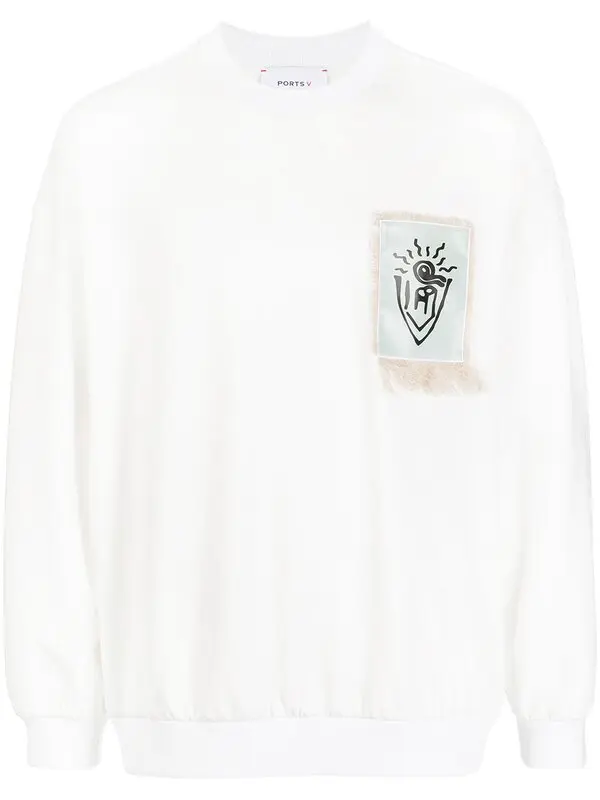 PORTS V Patch-detail Sweatshirt