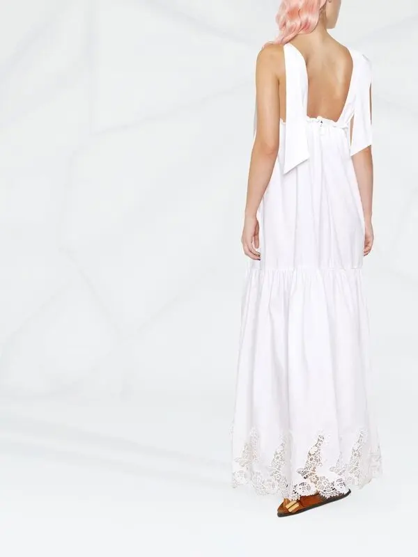 P.a.r.o.s.h Lace-embellished Maxi Dress
