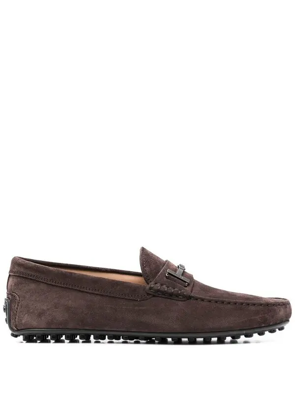 TOD'S Suede Bar Loafers