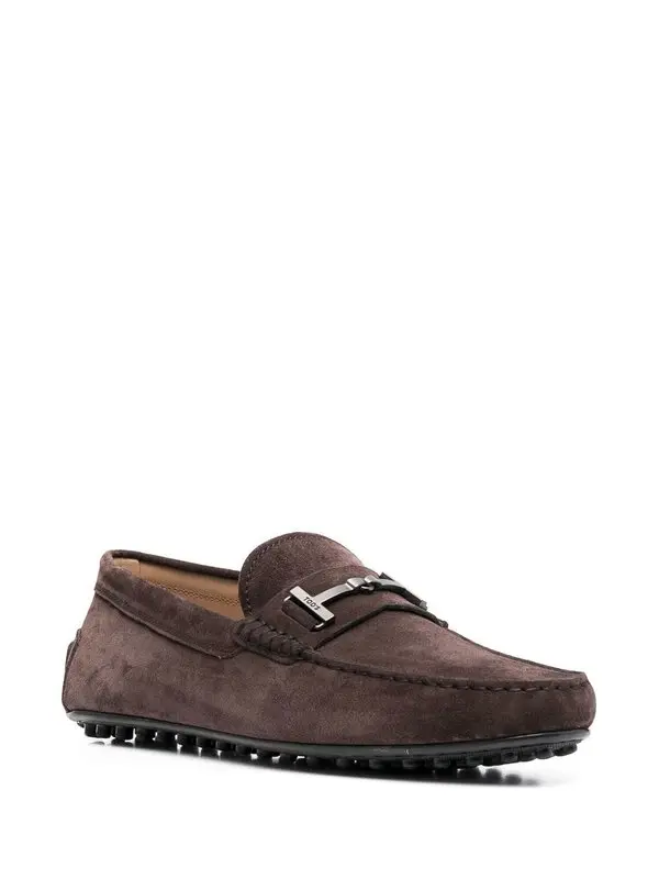 TOD'S Suede Bar Loafers