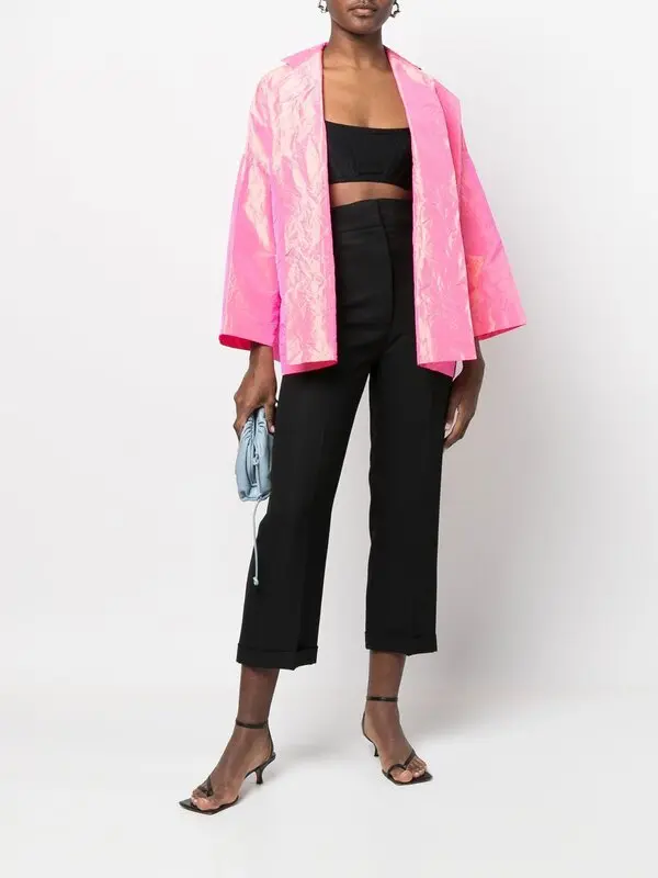 DANIELA GREGIS Wrinkled-effect Silk Jacket