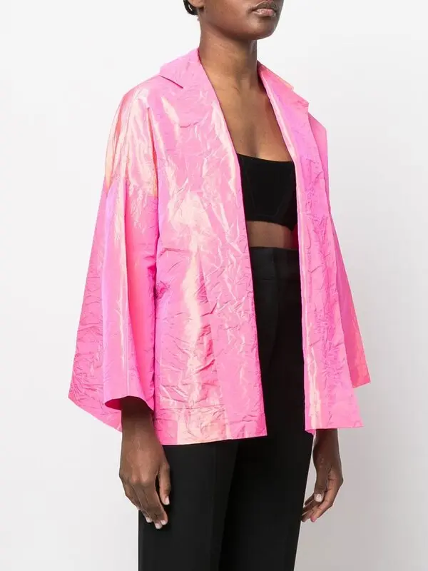 DANIELA GREGIS Wrinkled-effect Silk Jacket