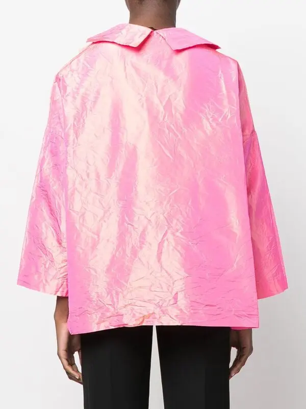 DANIELA GREGIS Wrinkled-effect Silk Jacket