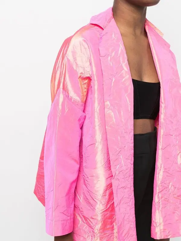 DANIELA GREGIS Wrinkled-effect Silk Jacket