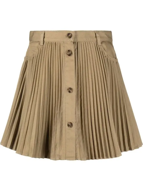 Red Valentino Pleated Mini Skirt