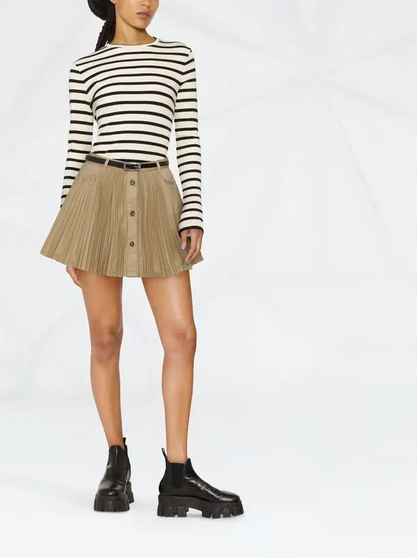 Red Valentino Pleated Mini Skirt