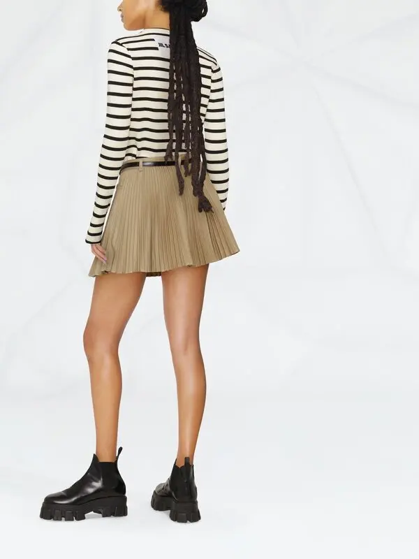 Red Valentino Pleated Mini Skirt