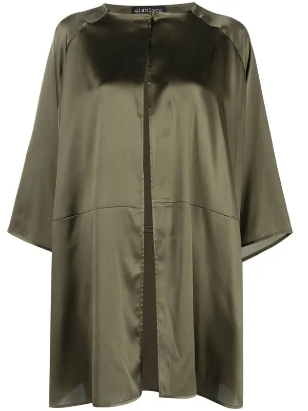 GIANLUCA CAPANNOLO Satin-finish Lightweight Coat