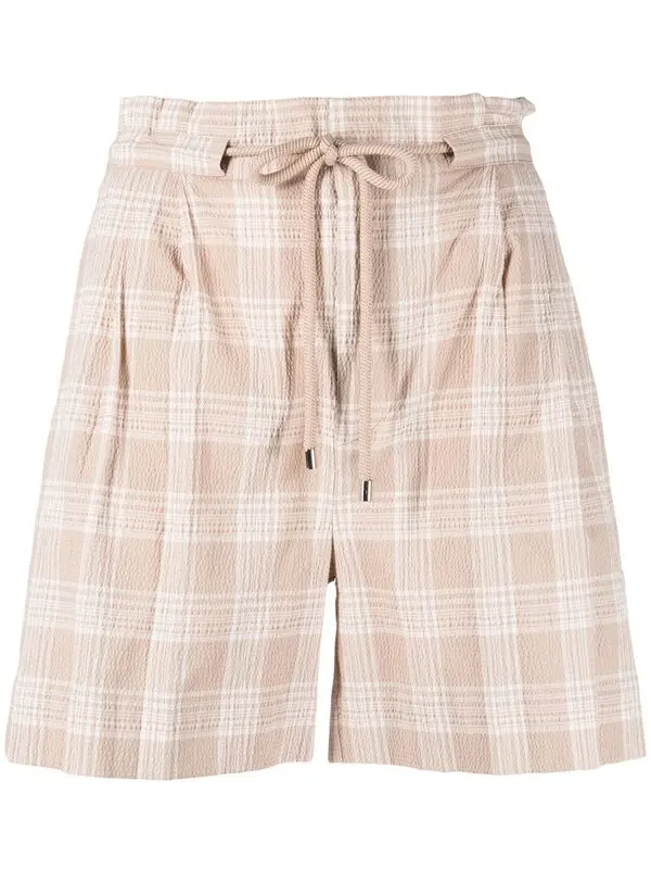 Woolrich Check-print Seersucker Shorts