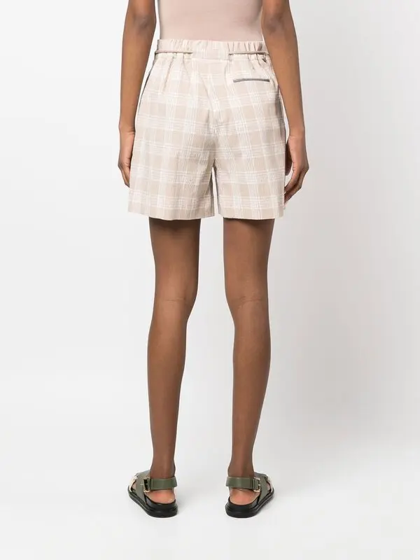 Woolrich Check-print Seersucker Shorts