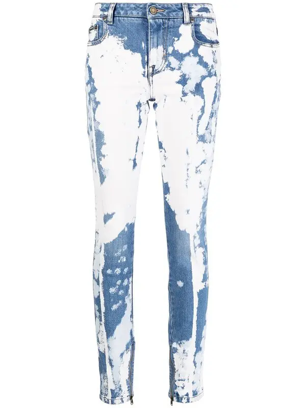 TOM FORD Tie Dye-print Skinny-cut Jeans - Blue