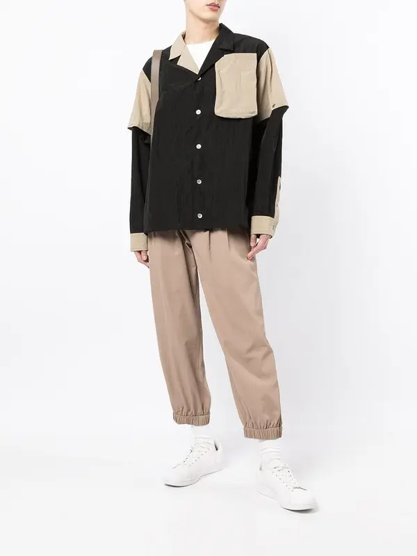 PORTS V Cropped Pleated Trousers