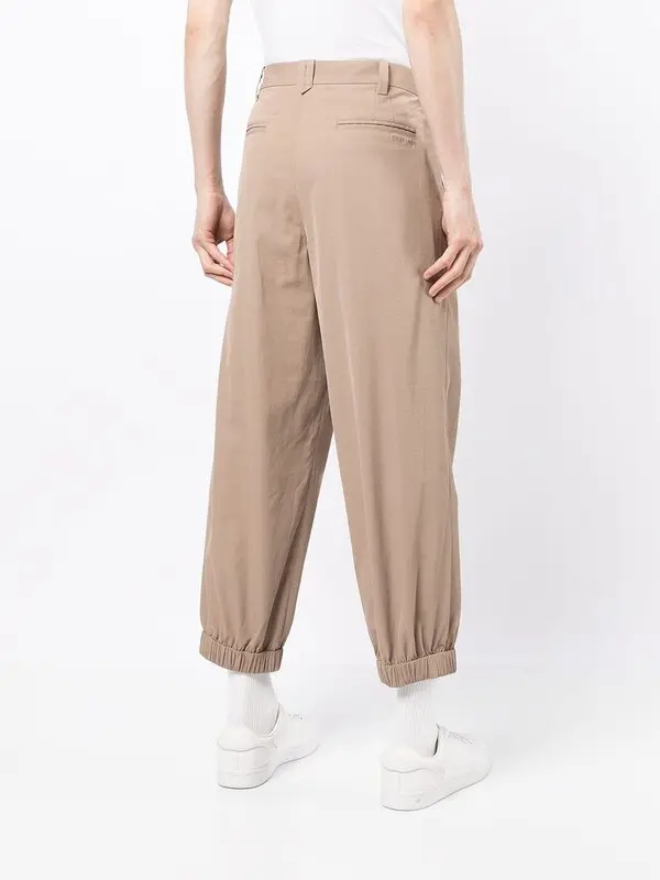 PORTS V Cropped Pleated Trousers