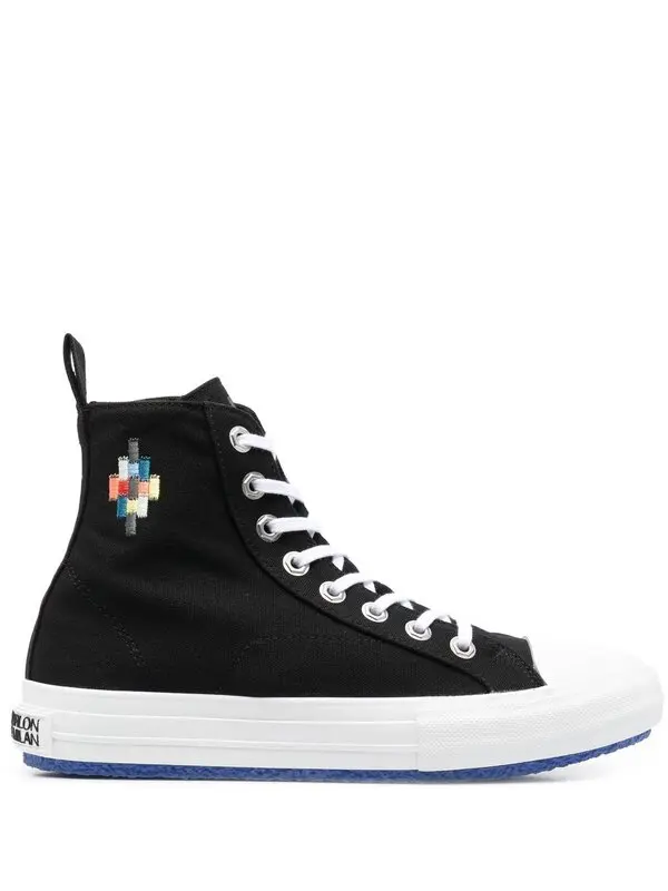 COUNTY OF MILAN Marcelo Burlon Cross Vulcanised High-top Sneakers