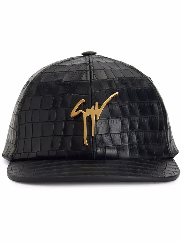 GIUSEPPE ZANOTTI Logo-lettering Cap - Black