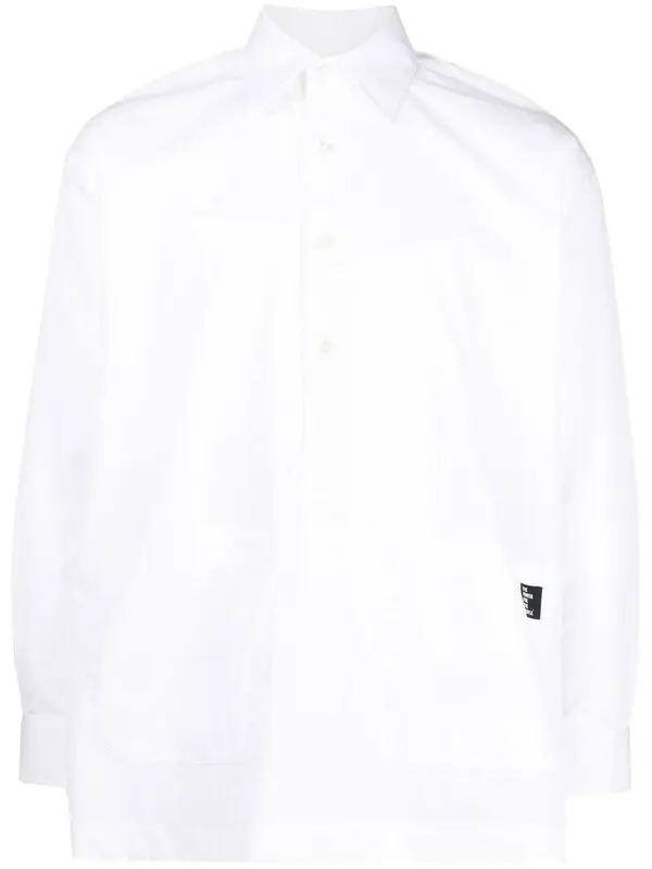 THE POWER FOR THE PEOPLE Logo-patch Detail Shirt