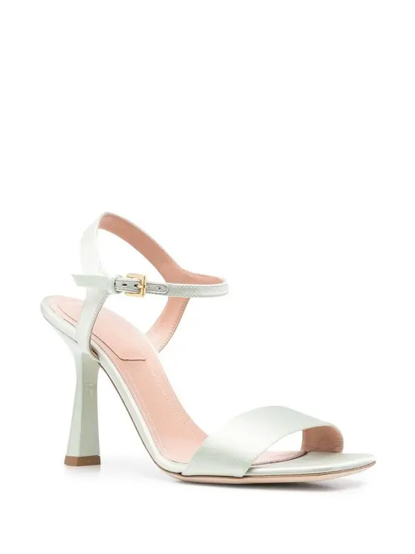 Alberta Ferretti Heeled Silk Sandals