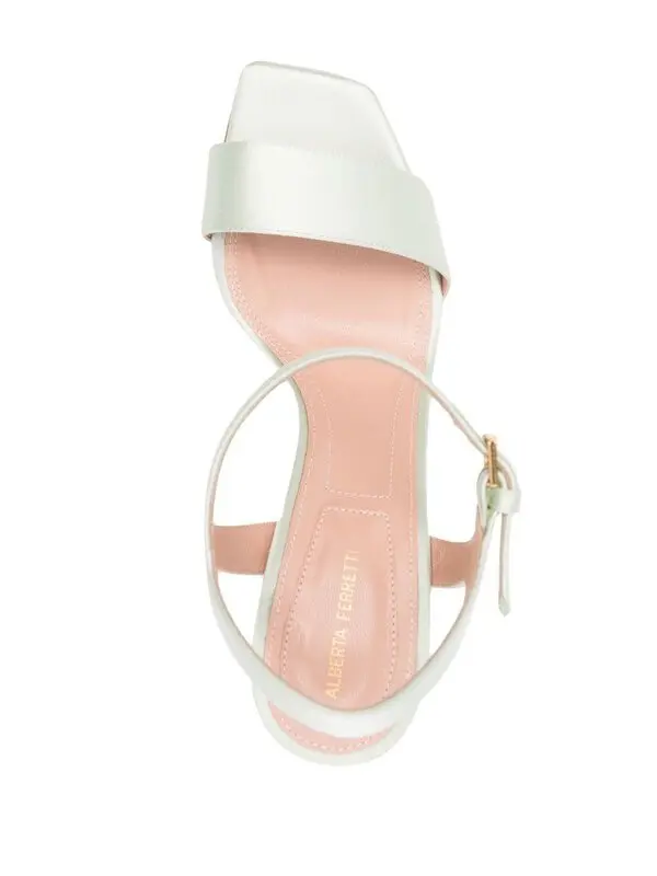 Alberta Ferretti Heeled Silk Sandals