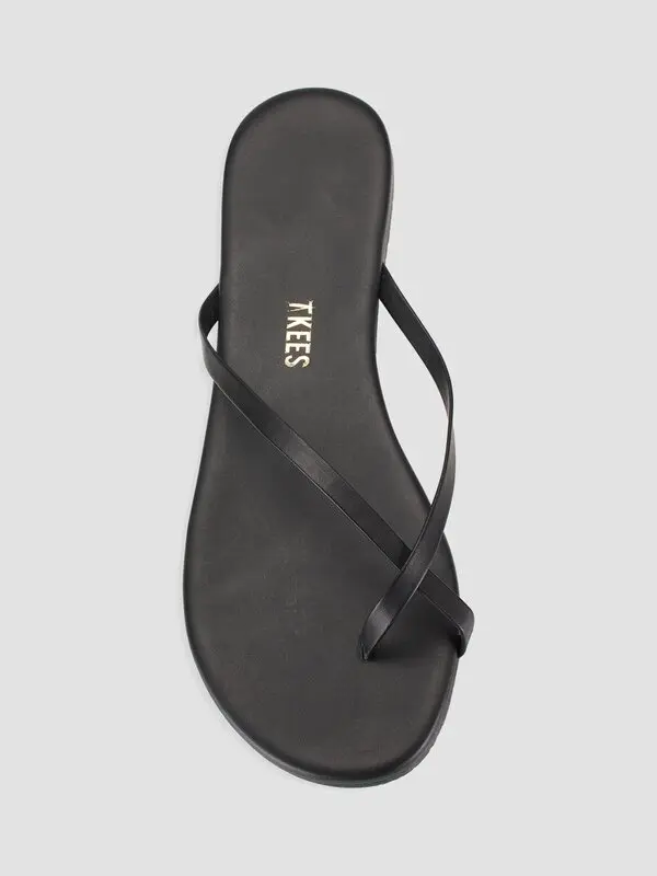 Tkees Riley Leather Flip Flops - Sable