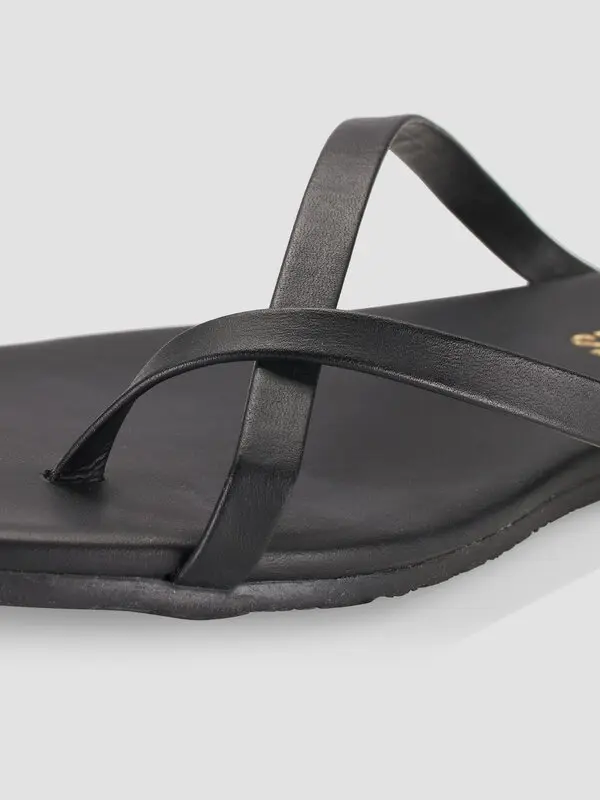 Tkees Riley Leather Flip Flops - Sable