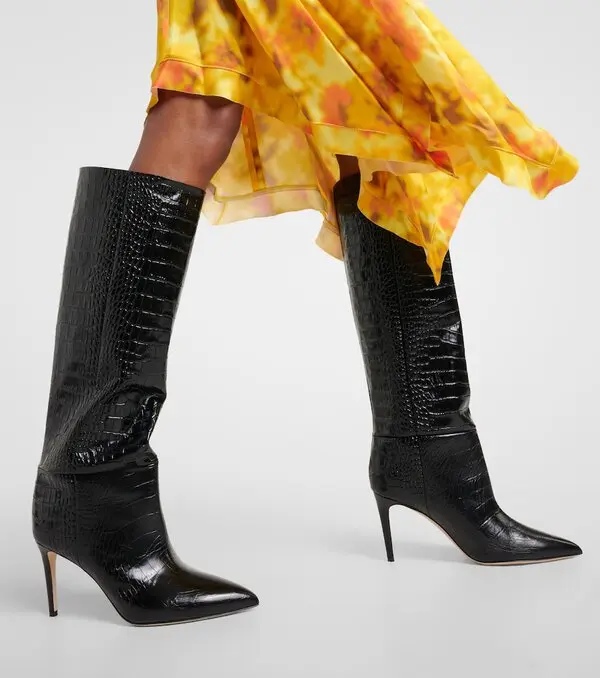 Paris Texas Knee-high Boots - Black