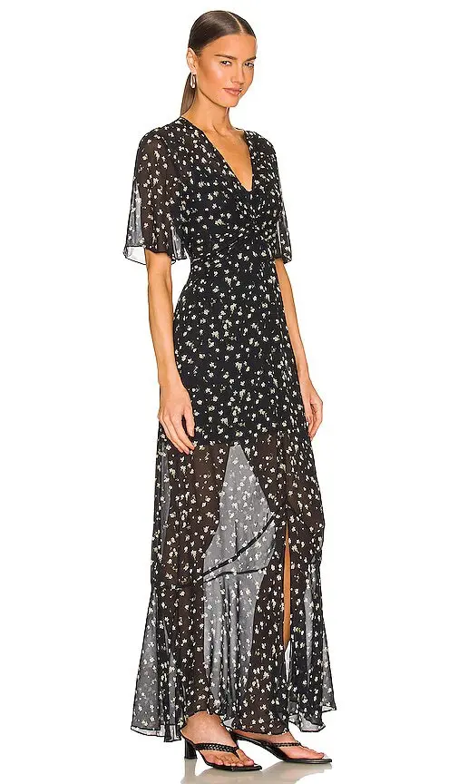 Rag & Bone Tamar Floral Dress In Navy