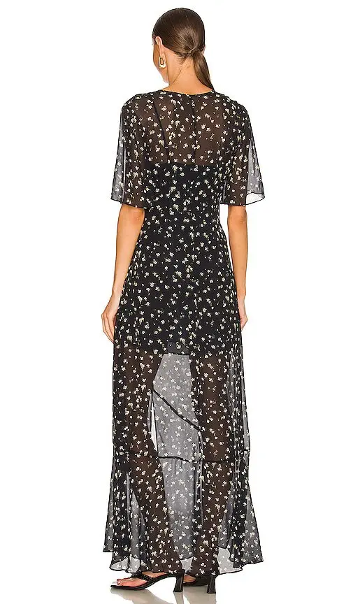 Rag & Bone Tamar Floral Dress In Navy