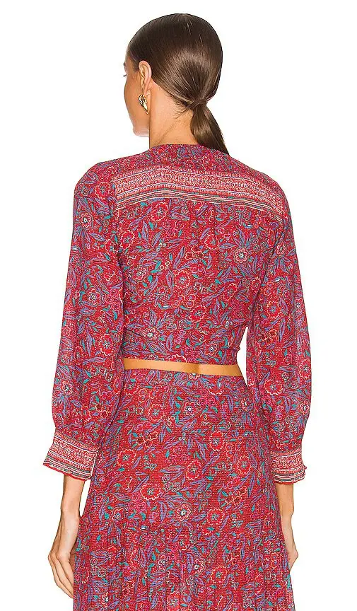 Veronica Beard Sarah Top In Red