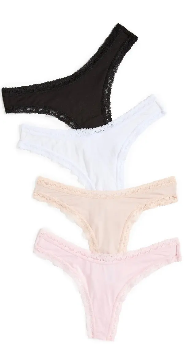 STRIPE & STARE Basics Thong 4 Pack Box - Multi