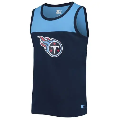 STARTER Tennessee Titans Graphic Tank Top - Navy
