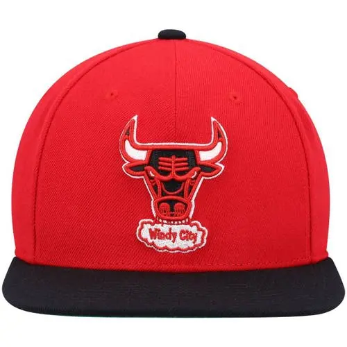Mitchell & Ness Black Chicago Bulls Hardwood Classics Team Two-tone 2.0 Snapback Hat