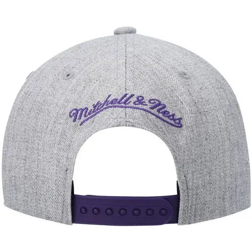 Mitchell & Ness Heathered Gray Phoenix Suns Hardwood Classics Team 2.0 Snapback Hat