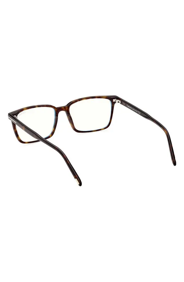 TOM FORD 55mm Rectangular Blue Light Blocking Eyeglasses