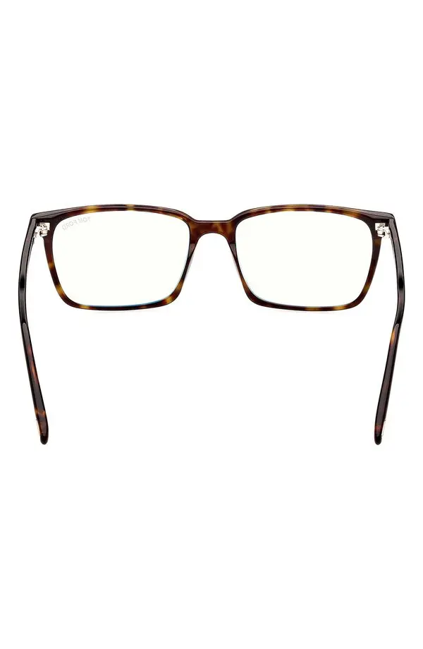 TOM FORD 55mm Rectangular Blue Light Blocking Eyeglasses