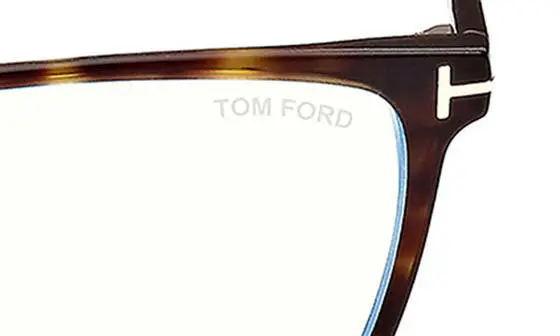 TOM FORD 55mm Rectangular Blue Light Blocking Eyeglasses